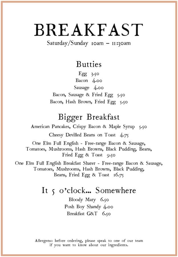 One-Elm-Breakfast-Menu-V2 pdf - The One Elm